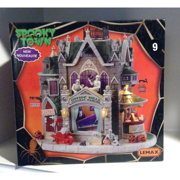 Lemax | Holiday | Lemax Spooky Town Gothic Hills Funeral Parlor New 223 ...